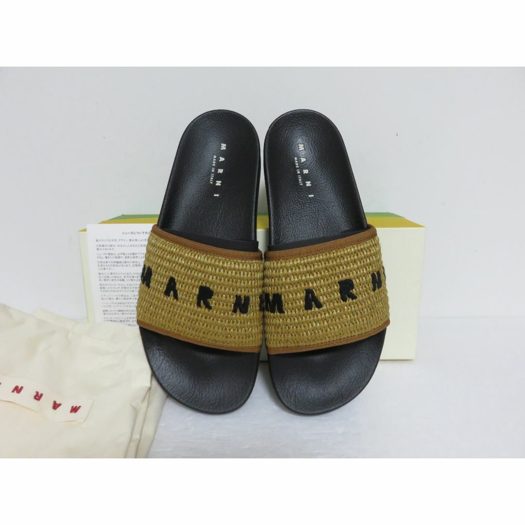MARNI - 定価6.6万 新品 MARNI スライド サンダル 41 キャメル MARNI - 定価6.6万 新品 MARNI スライド サンダル 41 キャメル