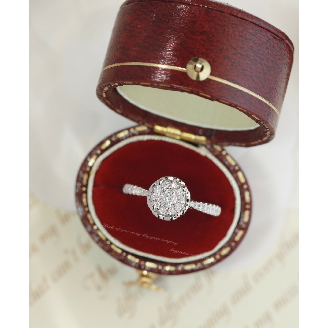 天然ダイヤモンドリング0.42ct k18 天然ダイヤモンドリング0.42ct k18