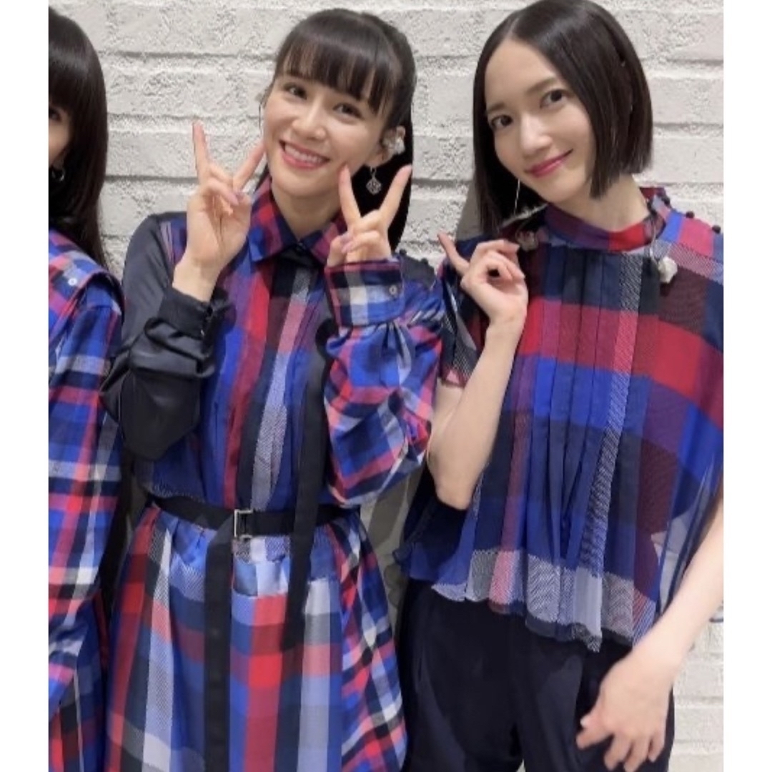 入手困難☆sacaiサカイ☆perfumeのっち着チェック柄プリーツトップス 入手困難☆sacaiサカイ☆perfumeのっち着チェック柄プリーツトップス