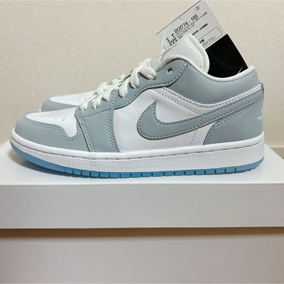 NIKE - AIR JORDAN 1 LOW エアジョーダン ウルフグレー 23.0cmの NIKE - AIR JORDAN 1 LOW エアジョーダン ウルフグレー 23.0cmの
