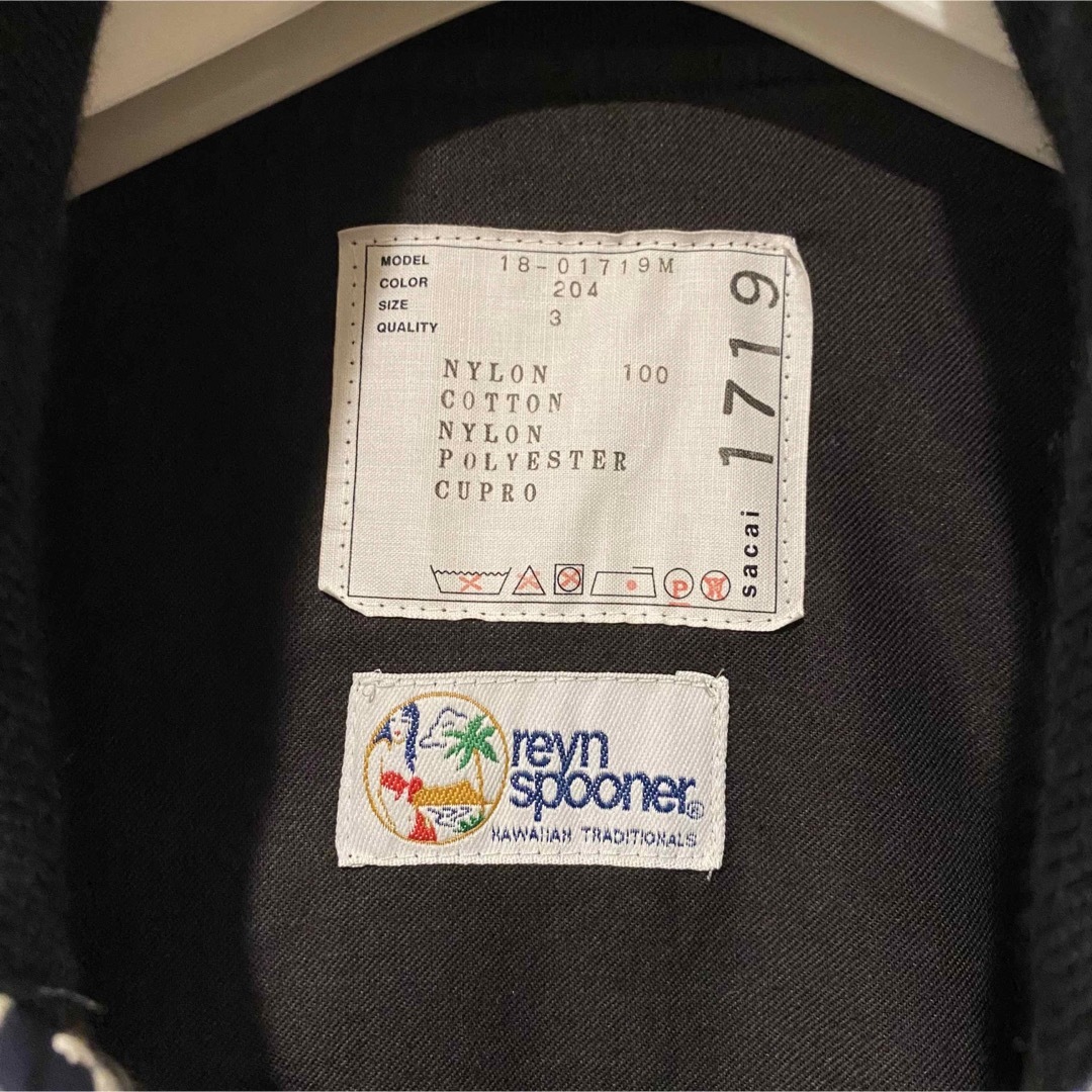 sacai - 新品 sacai サカイ Reyn Spooner コラボ ブルゾン 3 Lの sacai - 新品 sacai サカイ Reyn Spooner コラボ ブルゾン 3 Lの