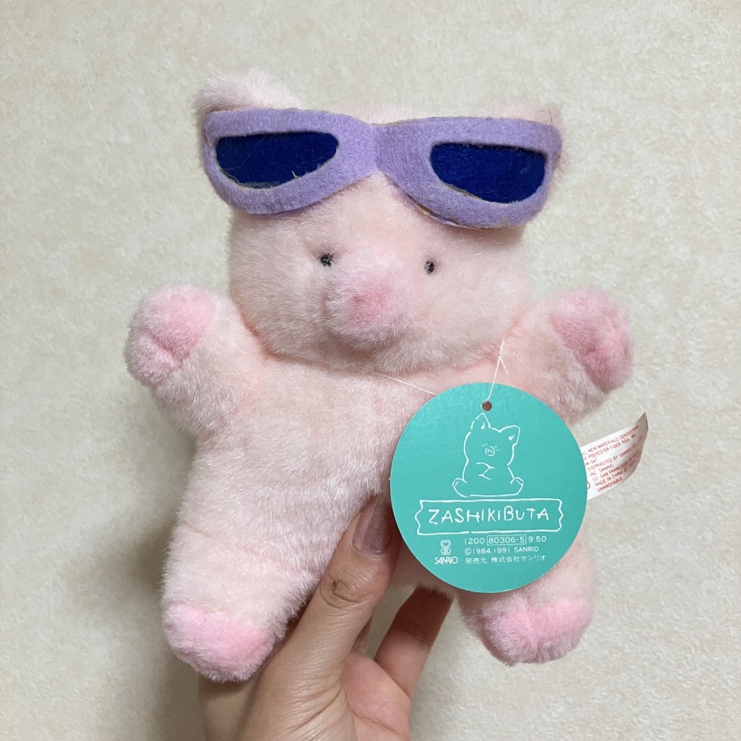 サンリオ - サンリオ レトロ 1991年製 ザシキブタ ぬいぐるみの サンリオ - サンリオ レトロ 1991年製 ザシキブタ ぬいぐるみの