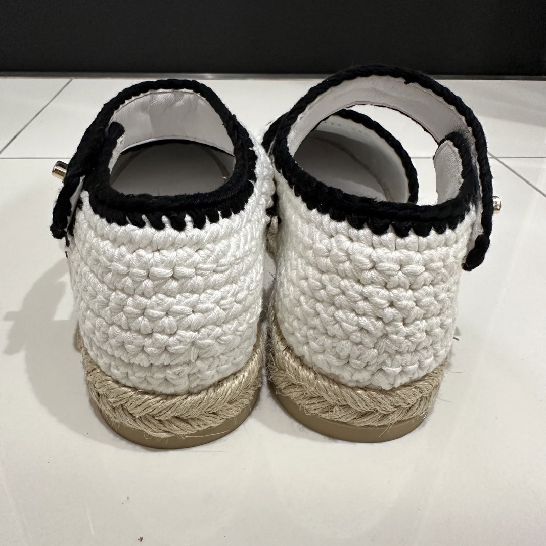 CHANEL】エスパドリーユ サンダル バイカラー CHANEL】エスパドリーユ サンダル バイカラー