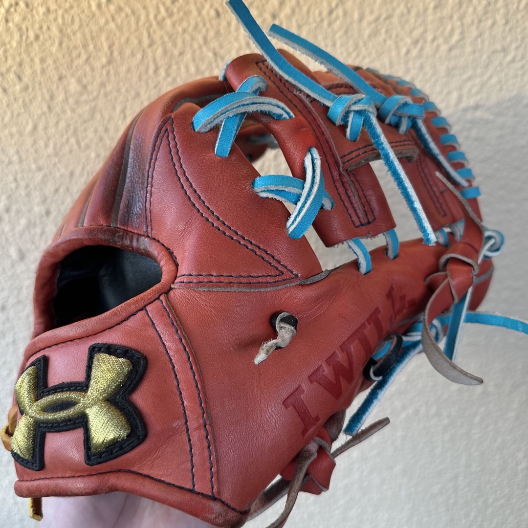 軟式グローブ レザー製 輝かしい グレー赤黒 売買された 軟式グローブ レザー製 輝かしい グレー赤黒 売買された