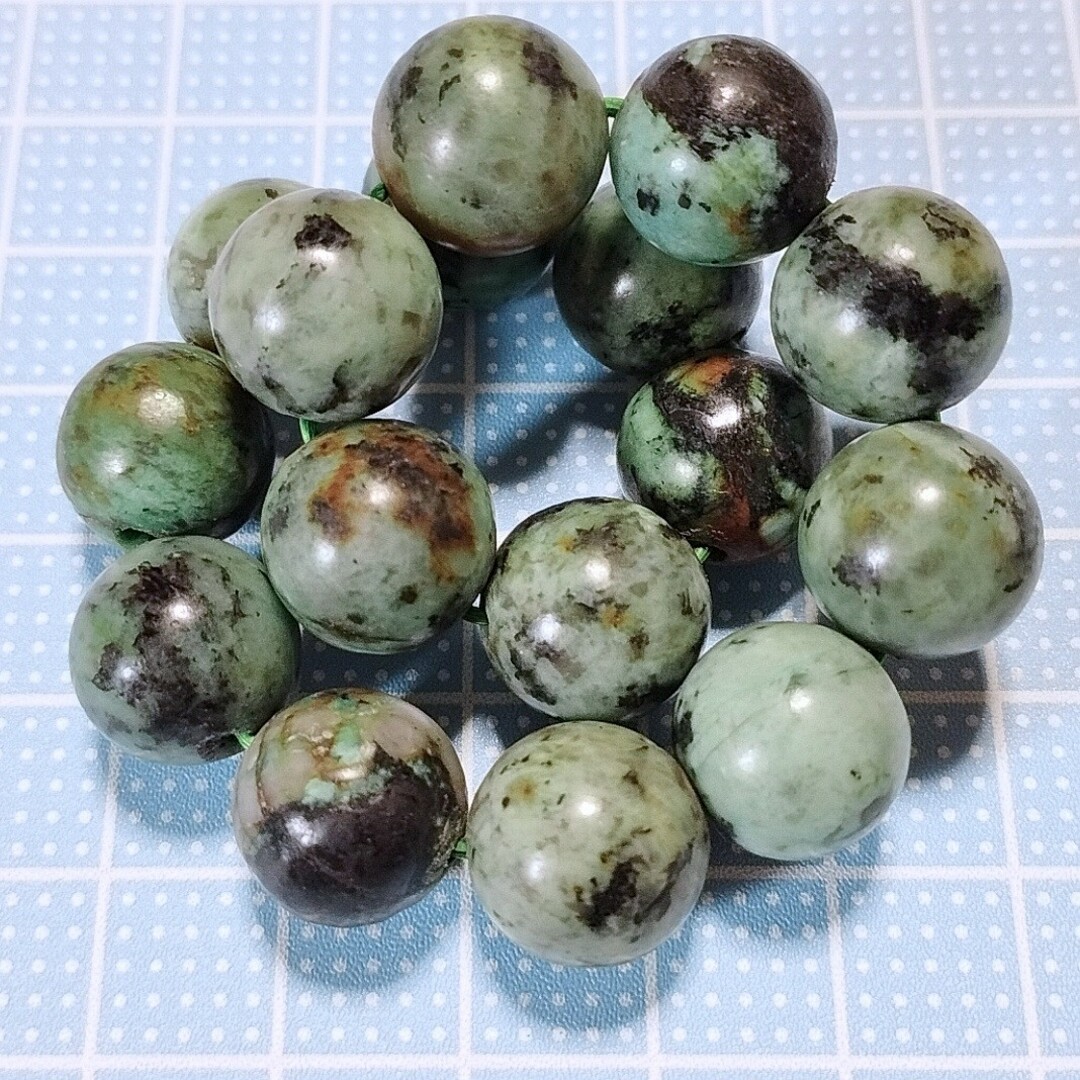 天然 中国産 グリーンターコイズ 12mm強 Turquoise トルコ石の 天然 中国産 グリーンターコイズ 12mm強 Turquoise トルコ石の