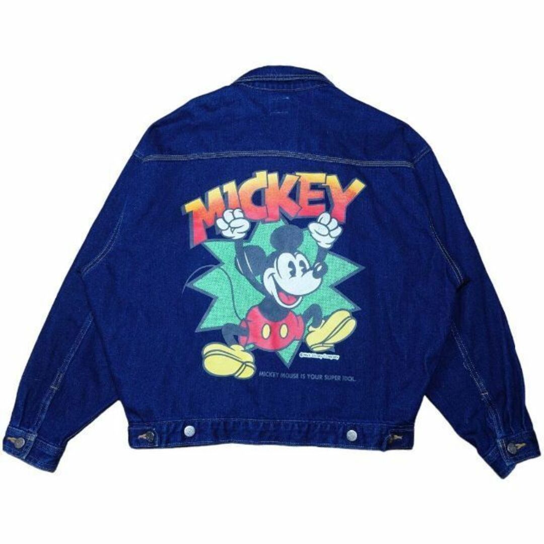 ミッキーマウス - 90s ミッキーマウス ビッグプリント デニム ミッキーマウス - 90s ミッキーマウス ビッグプリント デニム