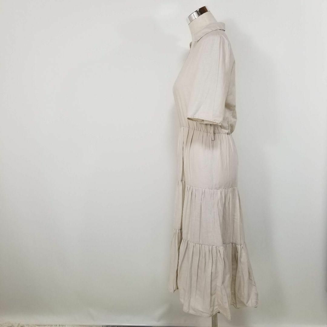 ZARA - ザラZARAオープンカラーギャザーフレアロングワンピース ZARA - ザラZARAオープンカラーギャザーフレアロングワンピース