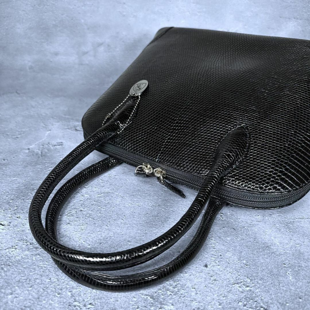 希少/超美品】YAMAGUCHI JRAタグ リザード ハンドバッグ 希少/超美品】YAMAGUCHI JRAタグ リザード ハンドバッグ