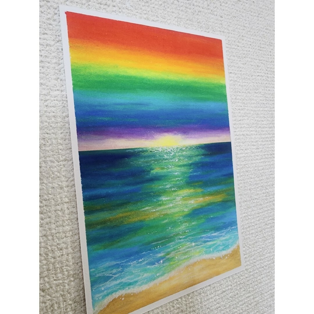 パステル画 海の絵 風景画の通販 by ☆ハッピーカラー☆|ラクマ パステル画 海の絵 風景画の通販 by ☆ハッピーカラー☆|ラクマ