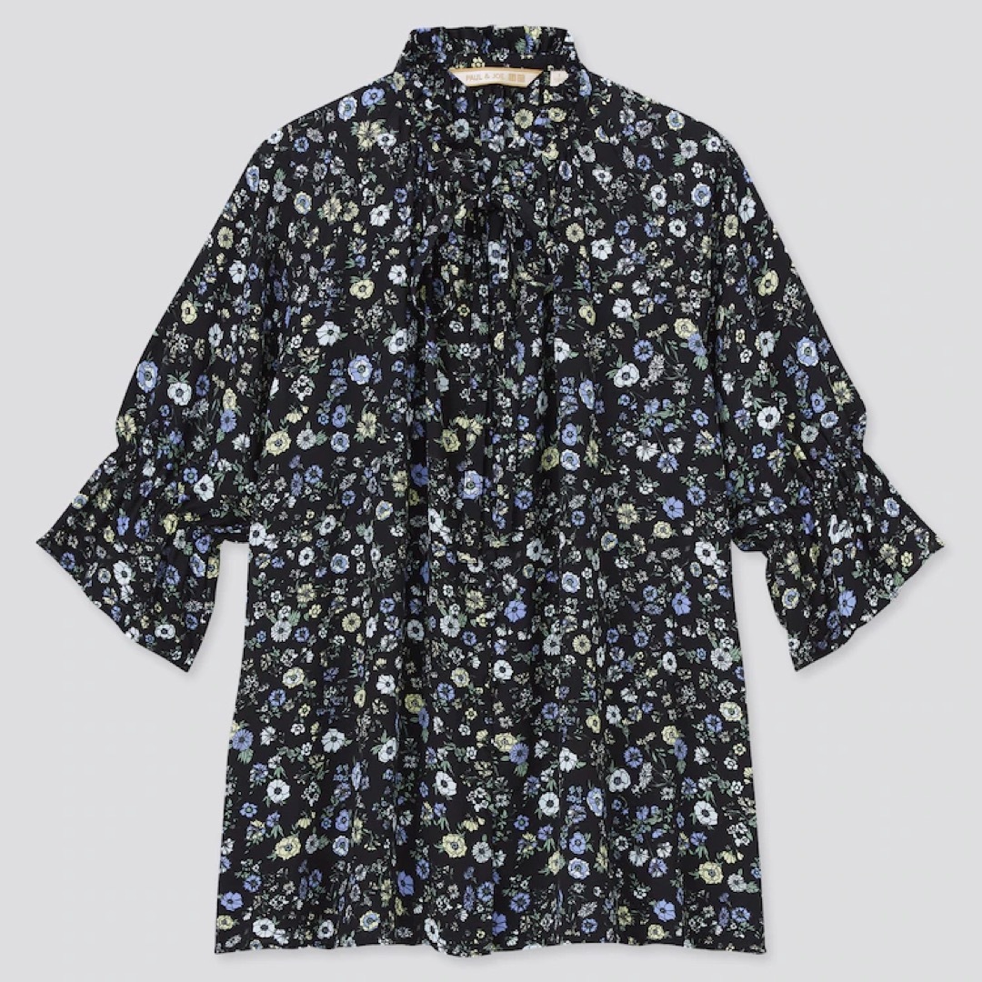 UNIQLO - 新品 ユニクロ ポール & ジョー ブラウス(7分袖)S UNIQLO - 新品 ユニクロ ポール & ジョー ブラウス(7分袖)S