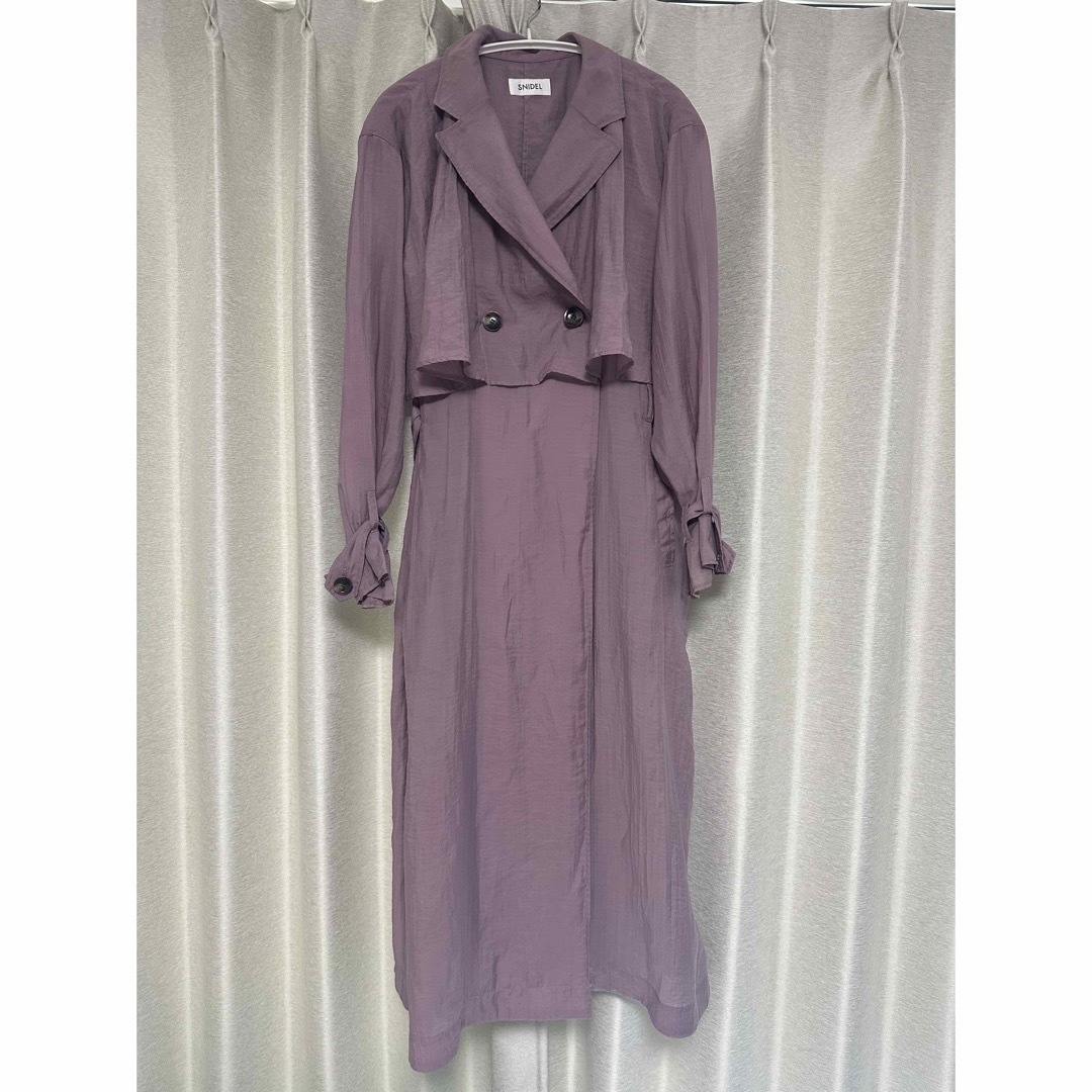 SNIDEL - SNIDEL❤️美品❤️シアートレンチコート❤️LAVの通販 SNIDEL - SNIDEL❤️美品❤️シアートレンチコート❤️LAVの通販