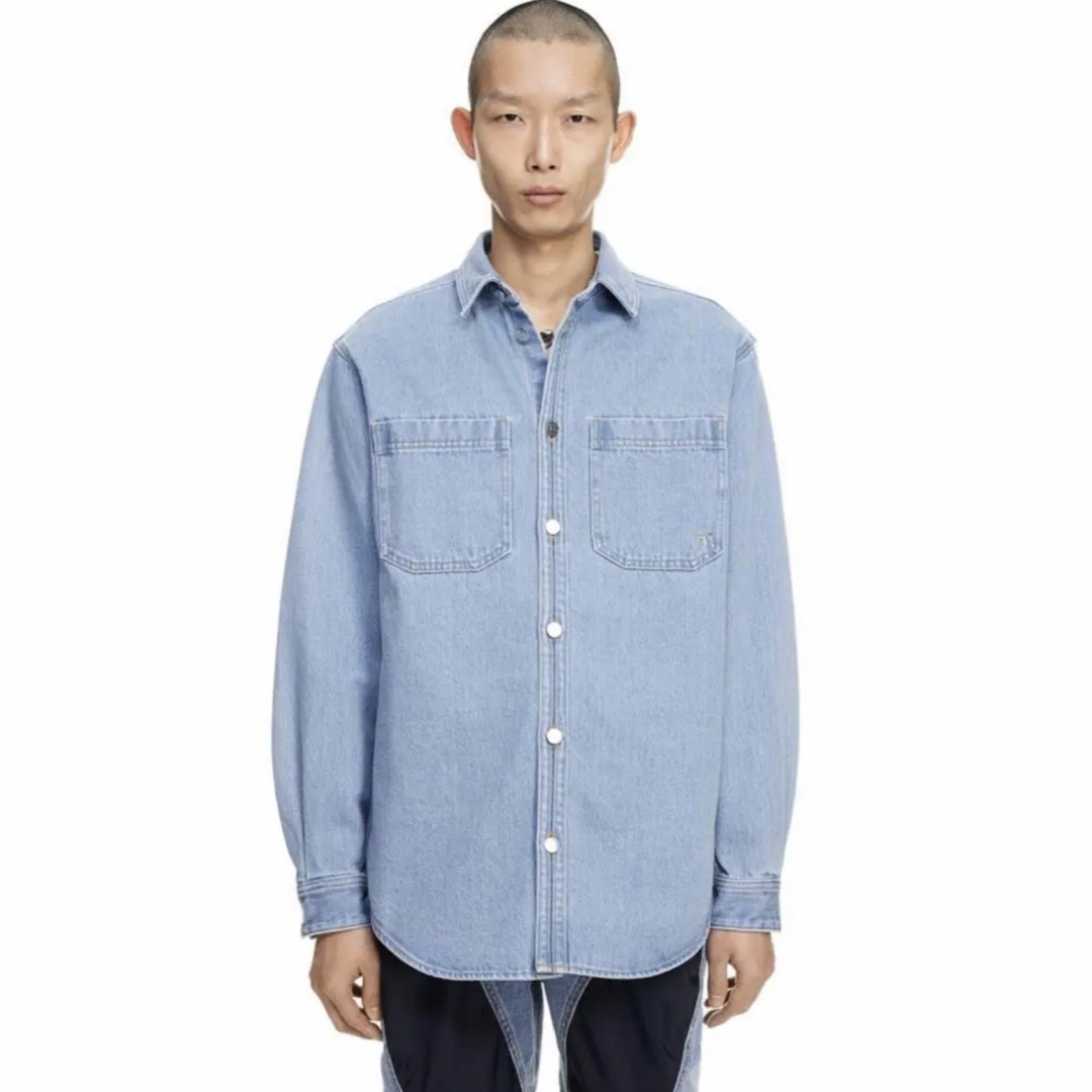 AURALEE - 【新品おまけつき】Mugler H&M デニムシャツの通販 by AURALEE - 【新品おまけつき】Mugler H&M デニムシャツの通販 by