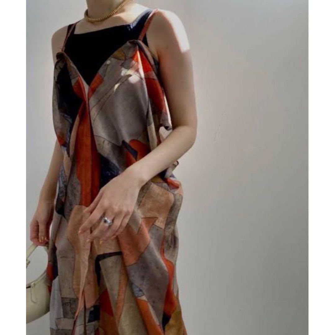 Ameri VINTAGE - MEDI MURAL TRANSFORM DRESS ベージュの通販 by Ameri VINTAGE - MEDI MURAL TRANSFORM DRESS ベージュの通販 by