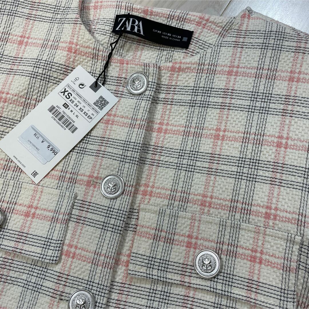 ZARA - 【ZARA】新品未使用 セットアップ(ジャケット&スコート ZARA - 【ZARA】新品未使用 セットアップ(ジャケット&スコート