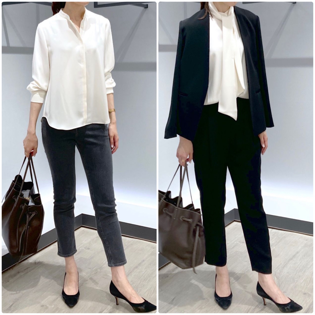 Theory luxe - theory luxe 22SS 2way ボウタイブラウス Marvine Theory luxe - theory luxe 22SS 2way ボウタイブラウス Marvine