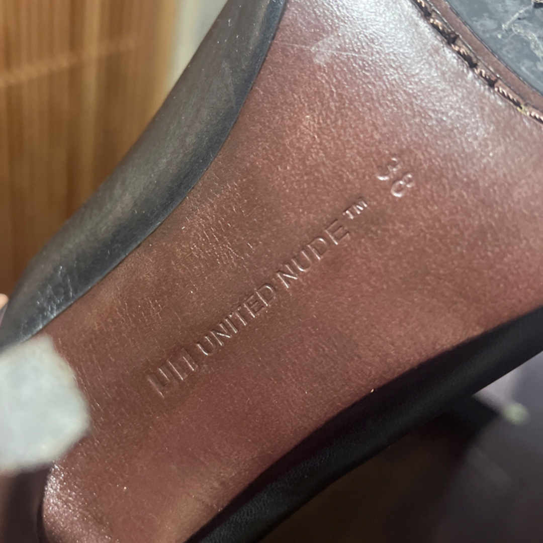 UNITED NUDE ニーハイブーツ38 黒 UNITED NUDE ニーハイブーツ38 黒