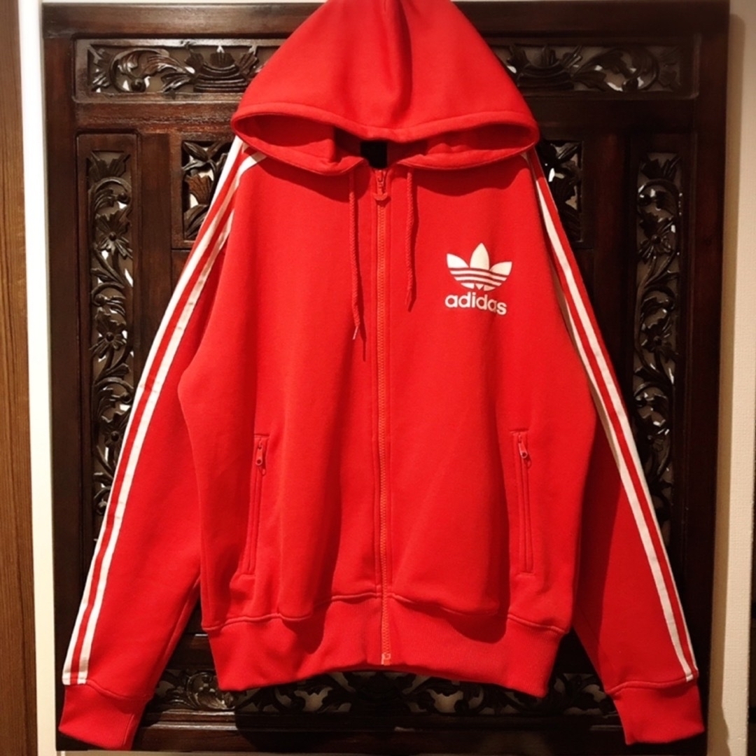 adidas - アディダス オリジナルス ヴィンテージ 赤色 ジャージ adidas - アディダス オリジナルス ヴィンテージ 赤色 ジャージ