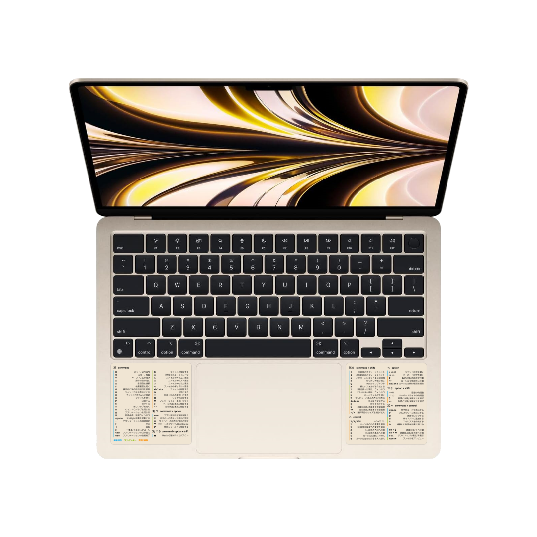 MacBook/MacOS キーボード・ショートカットキー・シール 日本語 MacBook/MacOS キーボード・ショートカットキー・シール 日本語