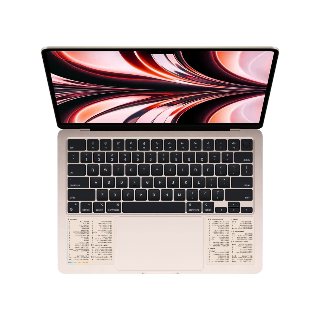 MacBook/MacOS キーボード・ショートカットキー・シール 日本語 MacBook/MacOS キーボード・ショートカットキー・シール 日本語