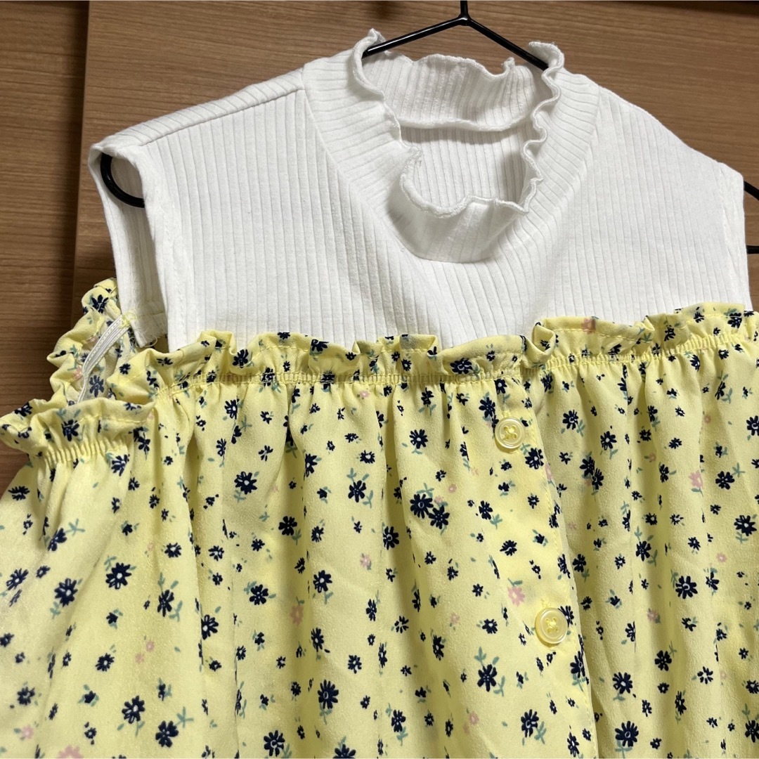 GU - GU/肩出し花柄トップス/Sサイズの通販 by *SoRa's shop GU - GU/肩出し花柄トップス/Sサイズの通販 by *SoRa's shop