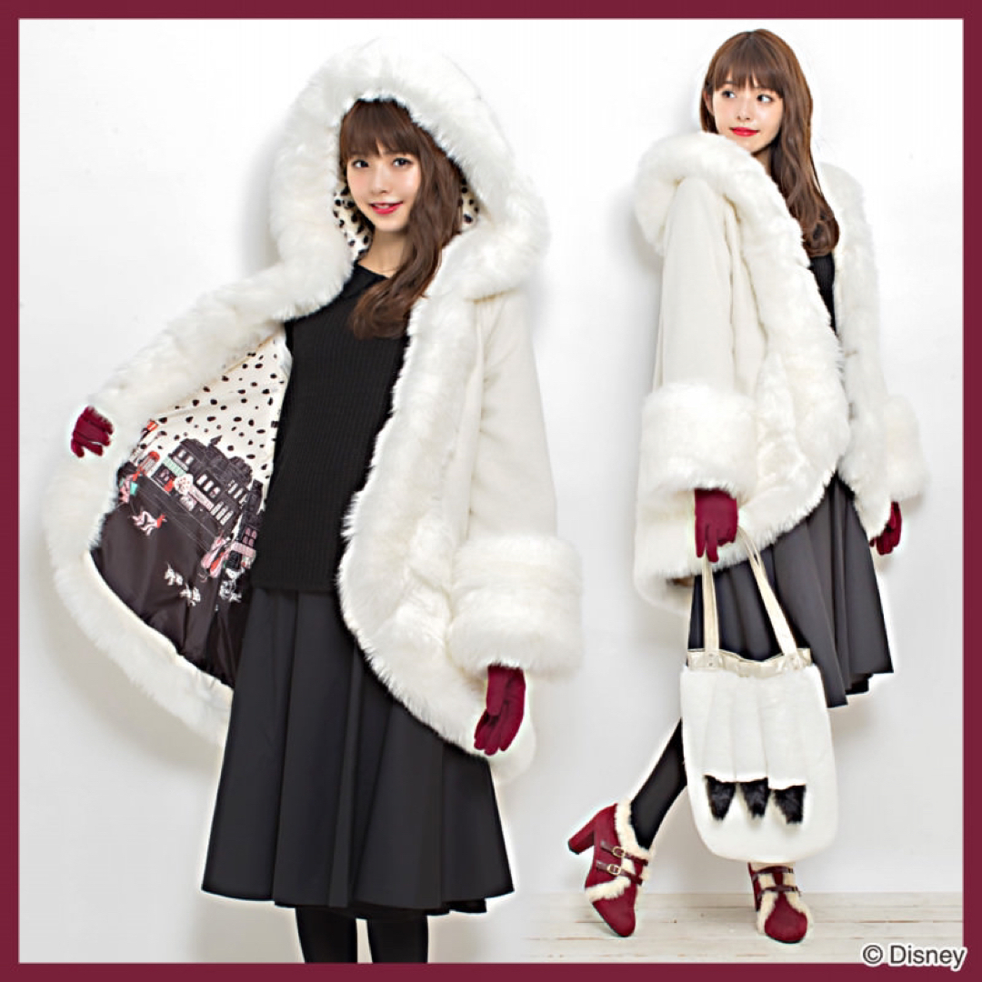 Secret Honey - 【Disney】SecretHoneyクルエラコート【101匹 Secret Honey - 【Disney】SecretHoneyクルエラコート【101匹