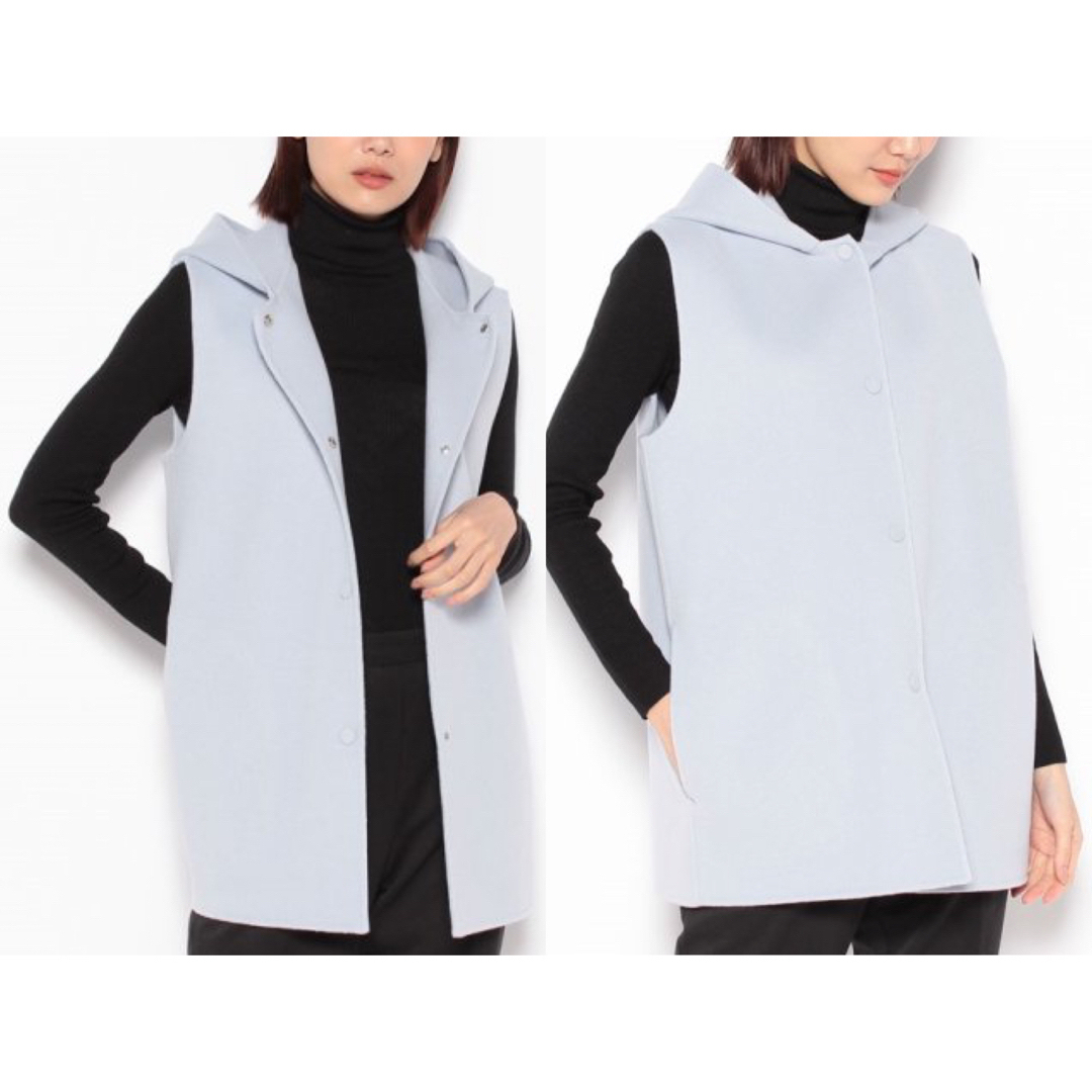 Theory - Theory 22AW 完売 フーディーアウター ジレ ベストの Theory - Theory 22AW 完売 フーディーアウター ジレ ベストの