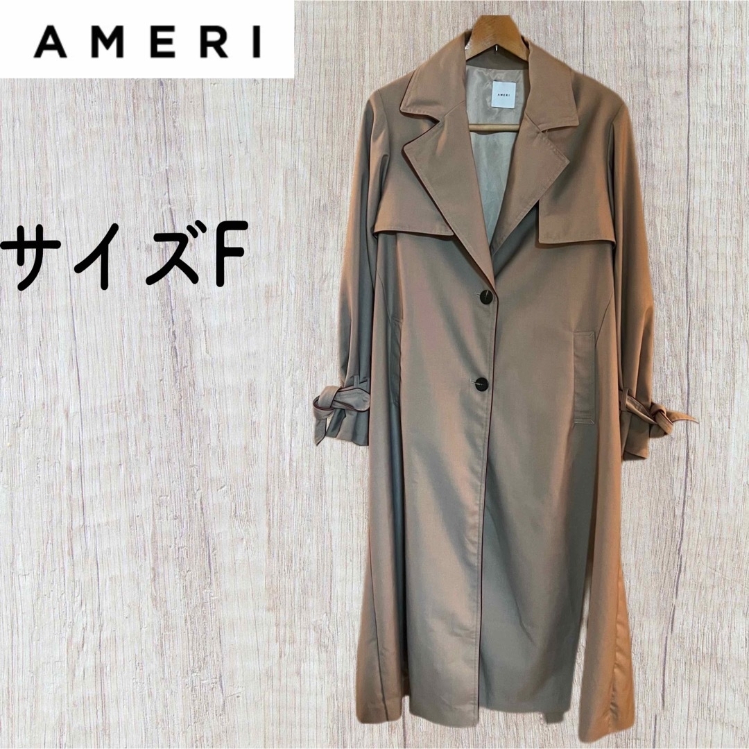 美品】アメリヴィンテージ バックプリーツ トレンチコート 美品】アメリヴィンテージ バックプリーツ トレンチコート