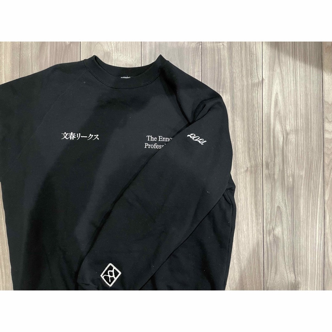 ennoy 文春リークス スタイリスト私物 スウェット ブラックL ennoy 文春リークス スタイリスト私物 スウェット ブラックL
