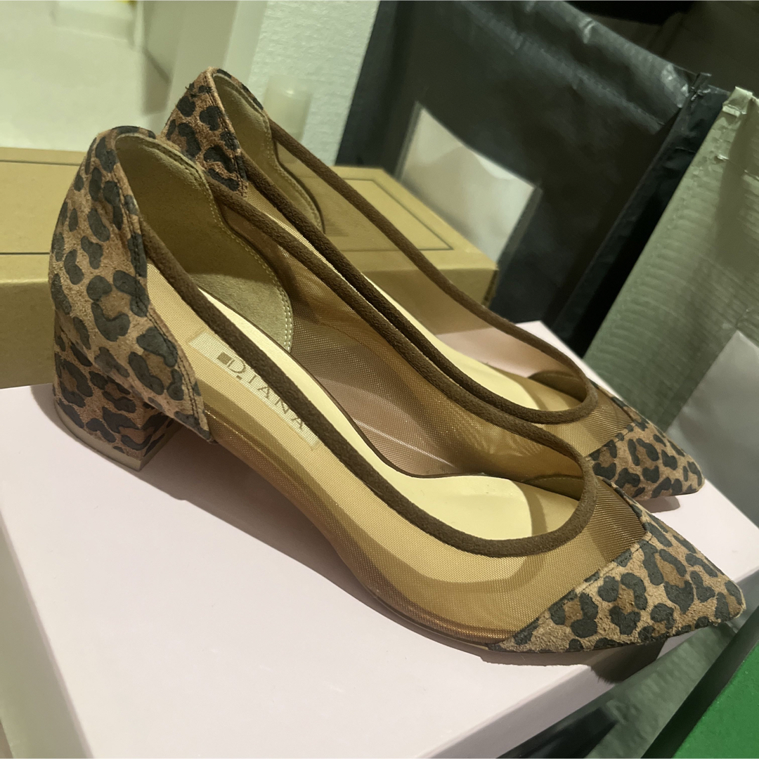 DIANA - ダイアナ パンプス ヒール ヒョウ柄 レオパード DIANA - ダイアナ パンプス ヒール ヒョウ柄 レオパード