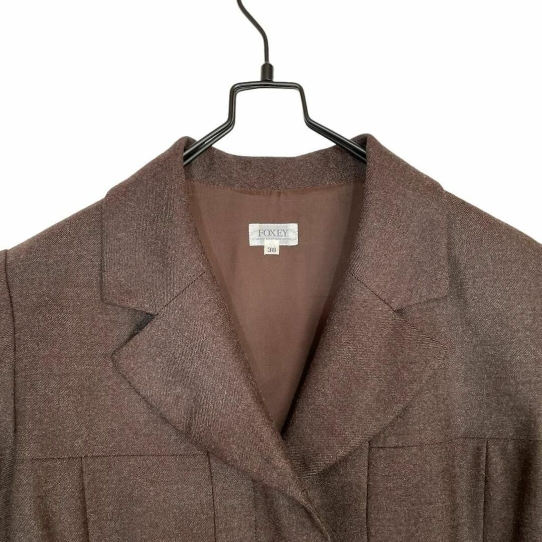 FOXEY - FOXEY ウール コートワンピース ロング 38 M〜L FOXEY - FOXEY ウール コートワンピース ロング 38 M〜L
