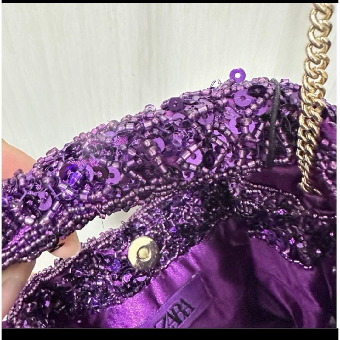 ZARA - 最終値下げ!Zara ビーズショルダーバッグの通販 by ZARA - 最終値下げ!Zara ビーズショルダーバッグの通販 by