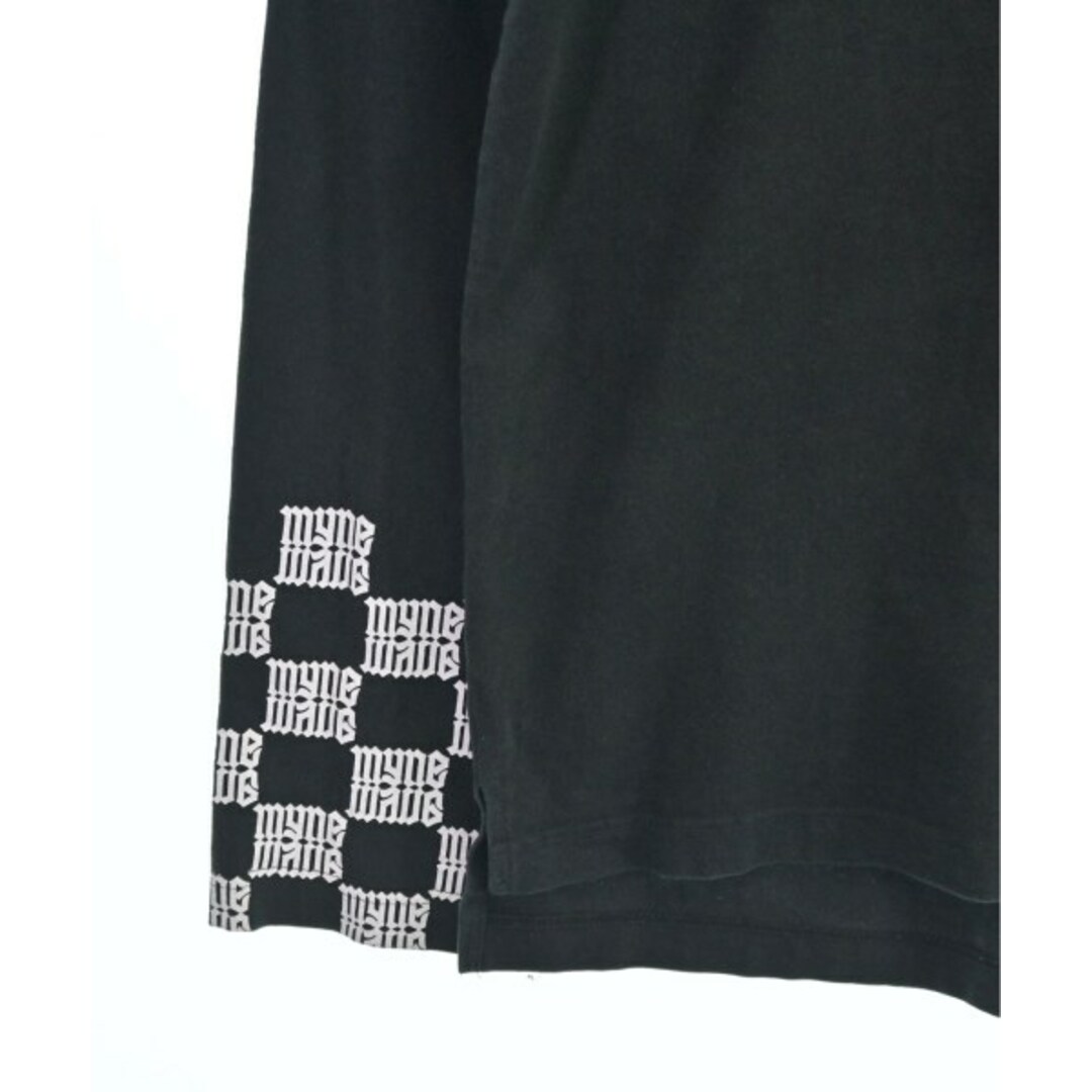 Myne - MYne マイン Tシャツ・カットソー L 黒 【古着】【中古 Myne - MYne マイン Tシャツ・カットソー L 黒 【古着】【中古