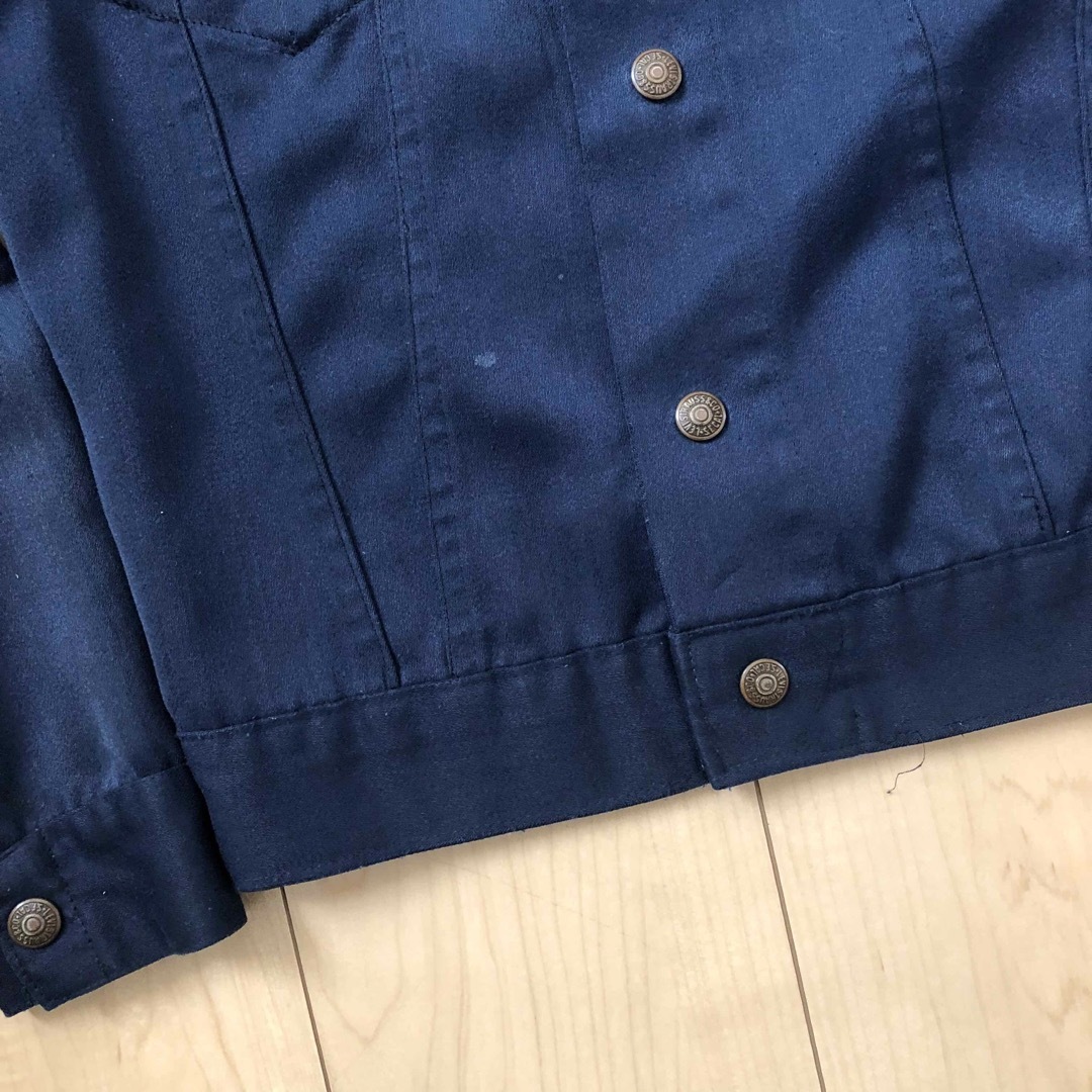 Levi's - リーバイス 80s 白タブ トラッカージャケット ネイビー Levi's - リーバイス 80s 白タブ トラッカージャケット ネイビー