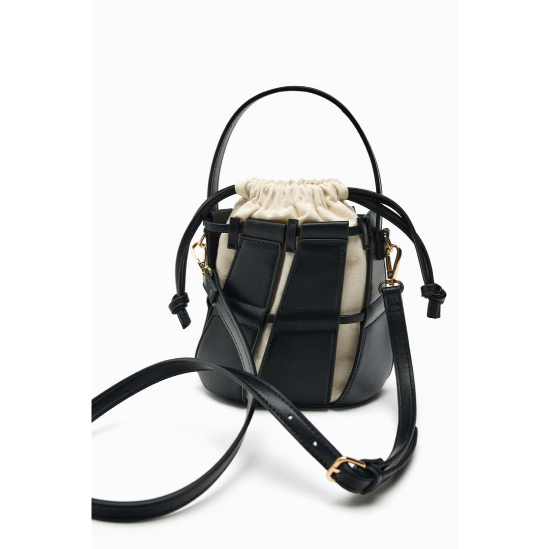 ZARA - ZARAトップステッチ バケットバッグ の通販 by エマ's ZARA - ZARAトップステッチ バケットバッグ の通販 by エマ's