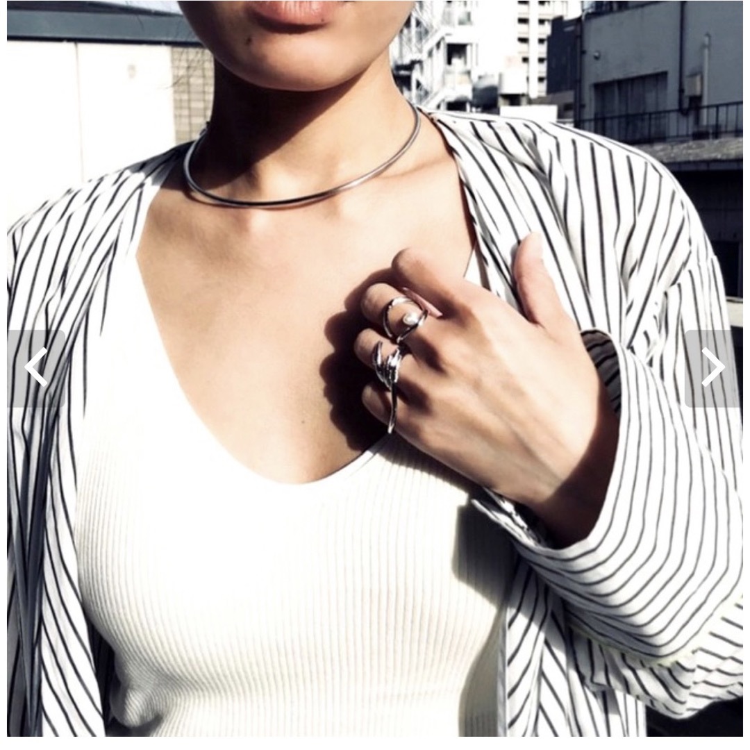 blanc iris - Yoko kitagawa シルバーROJE Necklaceの通販 by blanc iris - Yoko kitagawa シルバーROJE Necklaceの通販 by