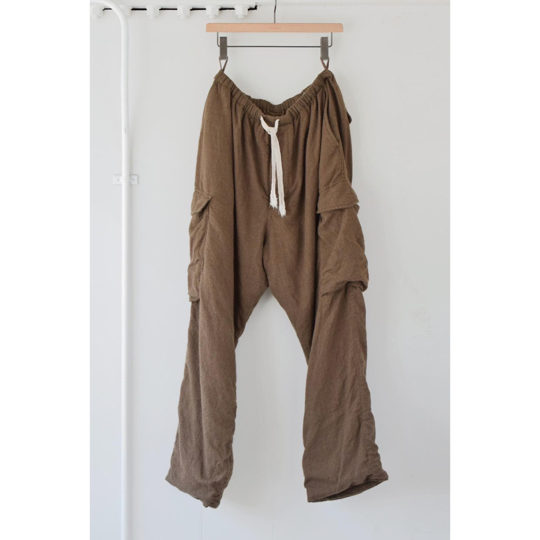 comoli KHAKI縮絨ウール 6Pパンツ size 1 comoli KHAKI縮絨ウール 6Pパンツ size 1