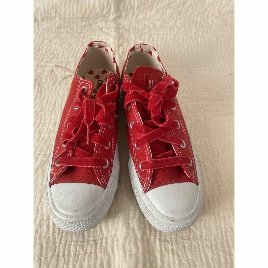 CONVERSE - converseコンバースローカットスニーカー厚底赤 CONVERSE - converseコンバースローカットスニーカー厚底赤
