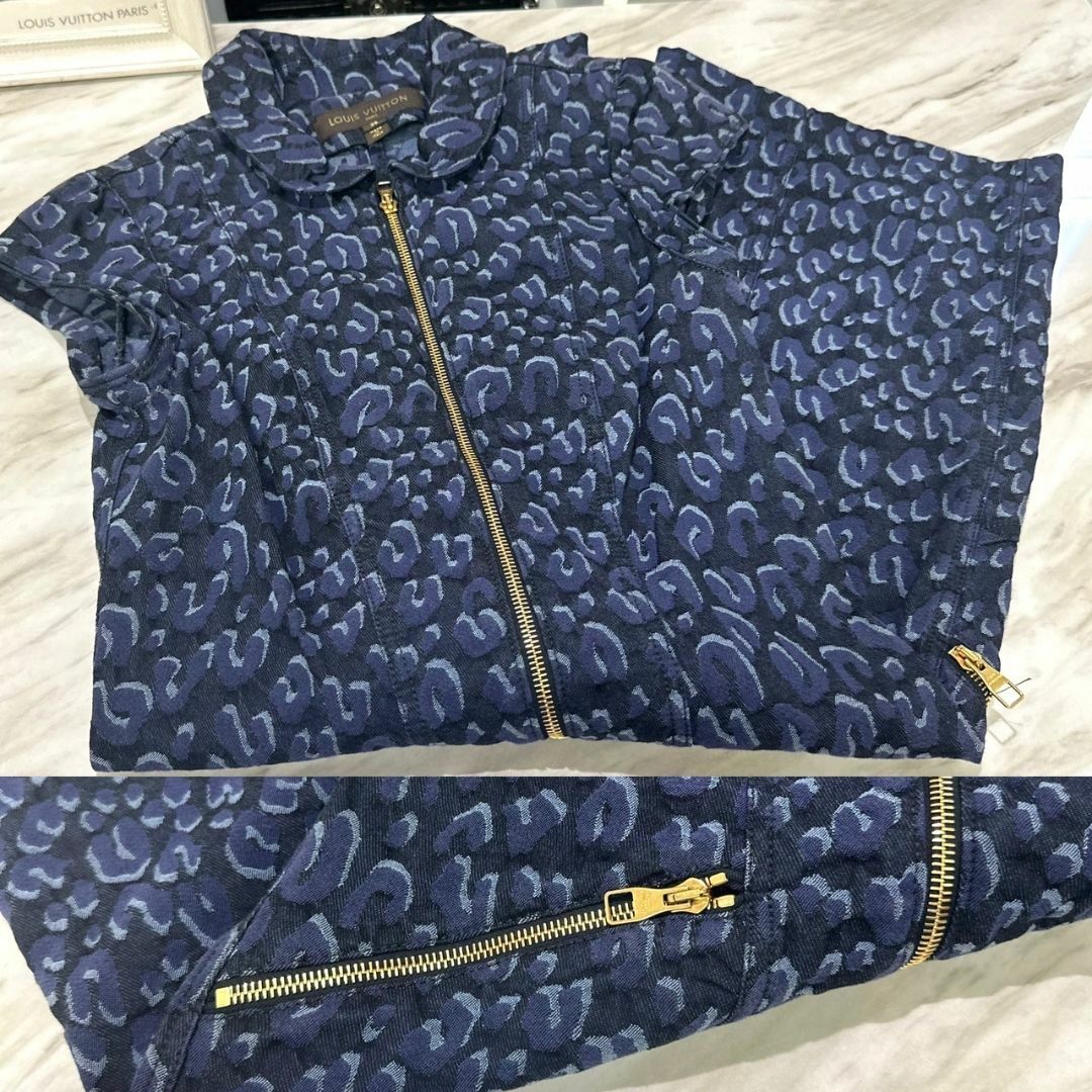 美品☆ ルイヴィトン ノースリーブワンピース コットン サイズ36 美品☆ ルイヴィトン ノースリーブワンピース コットン サイズ36