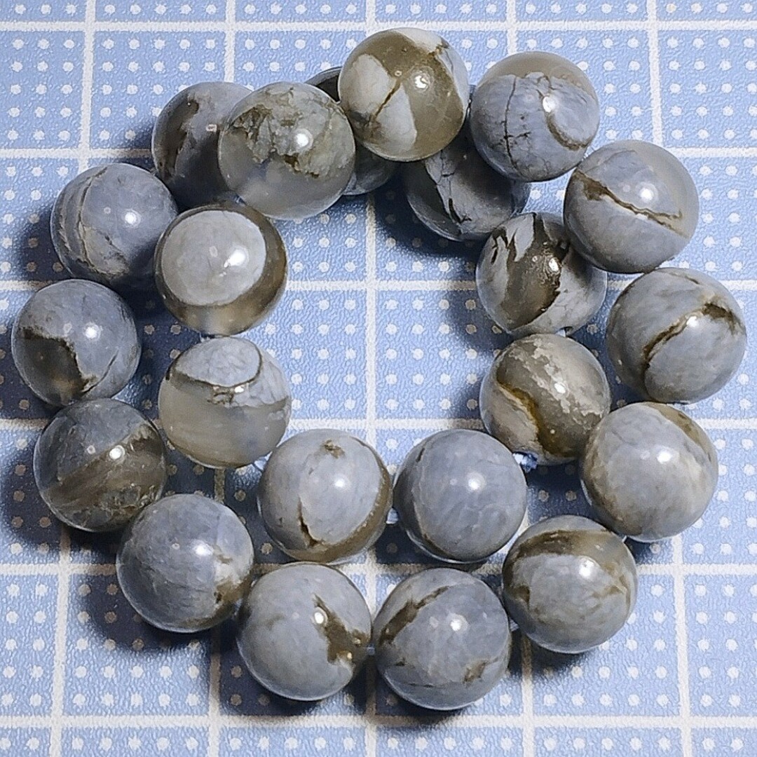 ブルーオパール ブレスレット 8.5mm 16cm コモンオパールの通販 ブルーオパール ブレスレット 8.5mm 16cm コモンオパールの通販