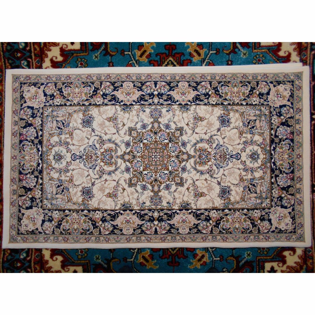 170万ノット!輝く、多色織絨毯!本場イラン産 70×120cm‐167001 170万ノット!輝く、多色織絨毯!本場イラン産 70×120cm‐167001