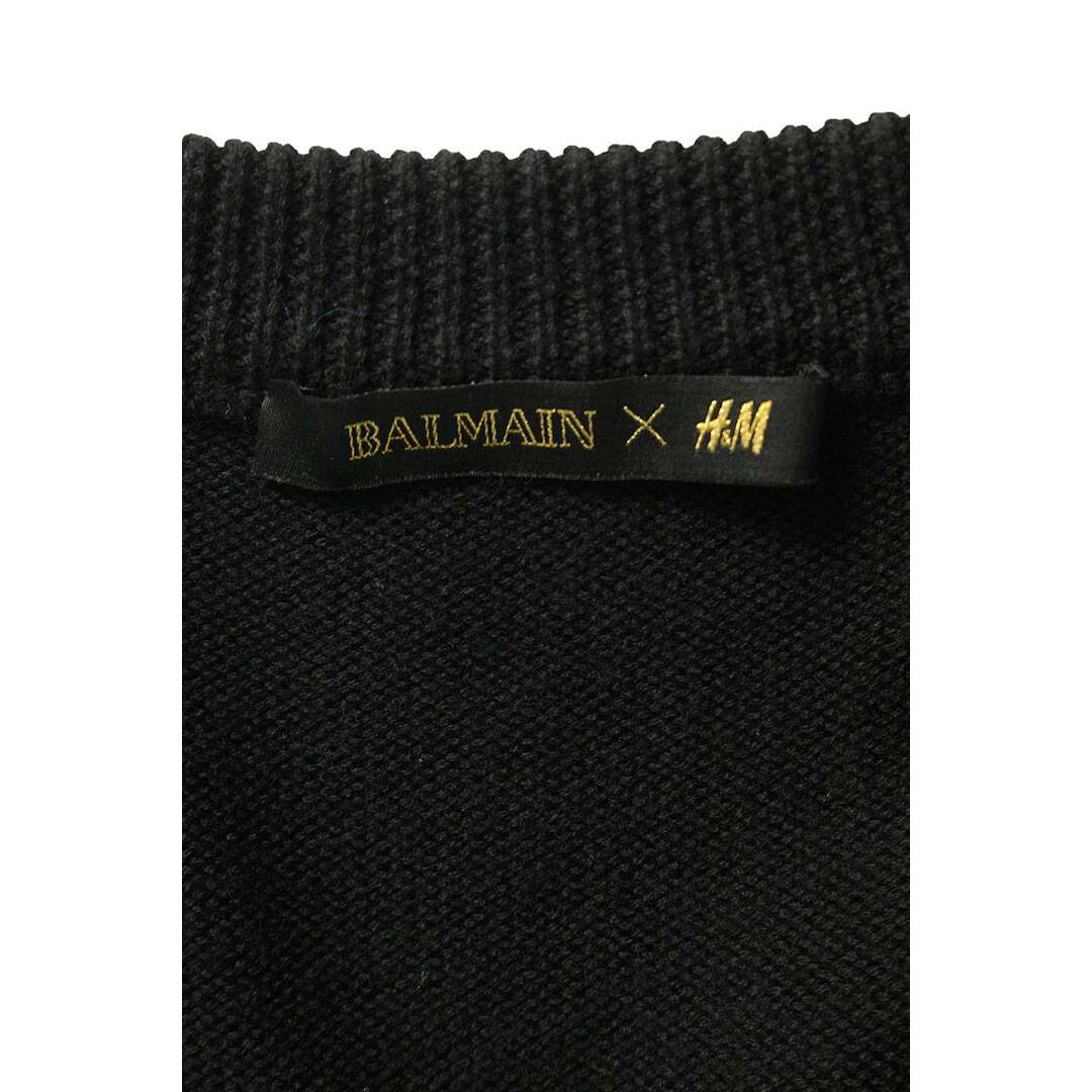 BALMAIN - バルマン ×H&M ショルダーボタンボーダーニット BALMAIN - バルマン ×H&M ショルダーボタンボーダーニット