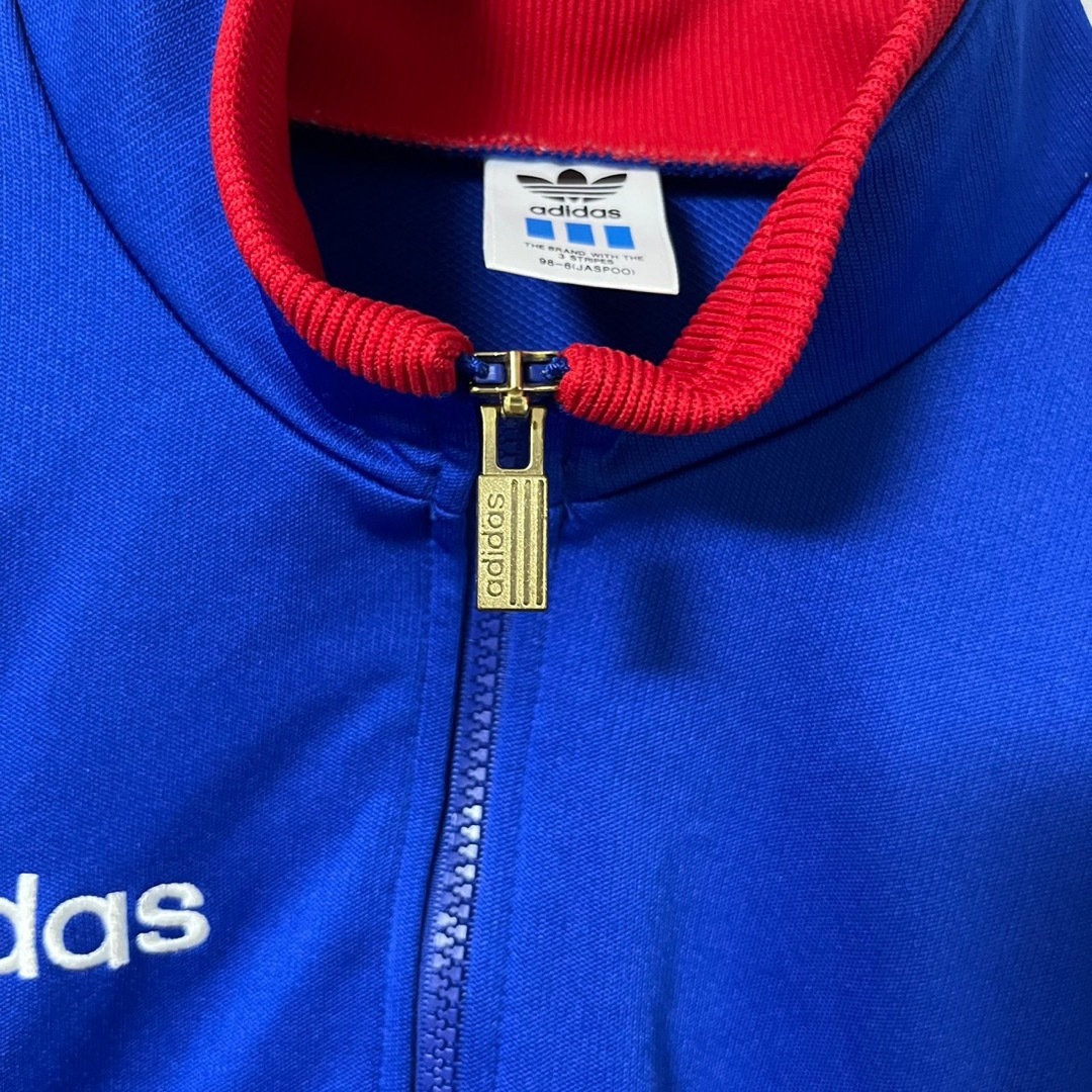 adidas アディダス トラックジャケット XL 刺繍ロゴ デサント社製 adidas アディダス トラックジャケット XL 刺繍ロゴ デサント社製