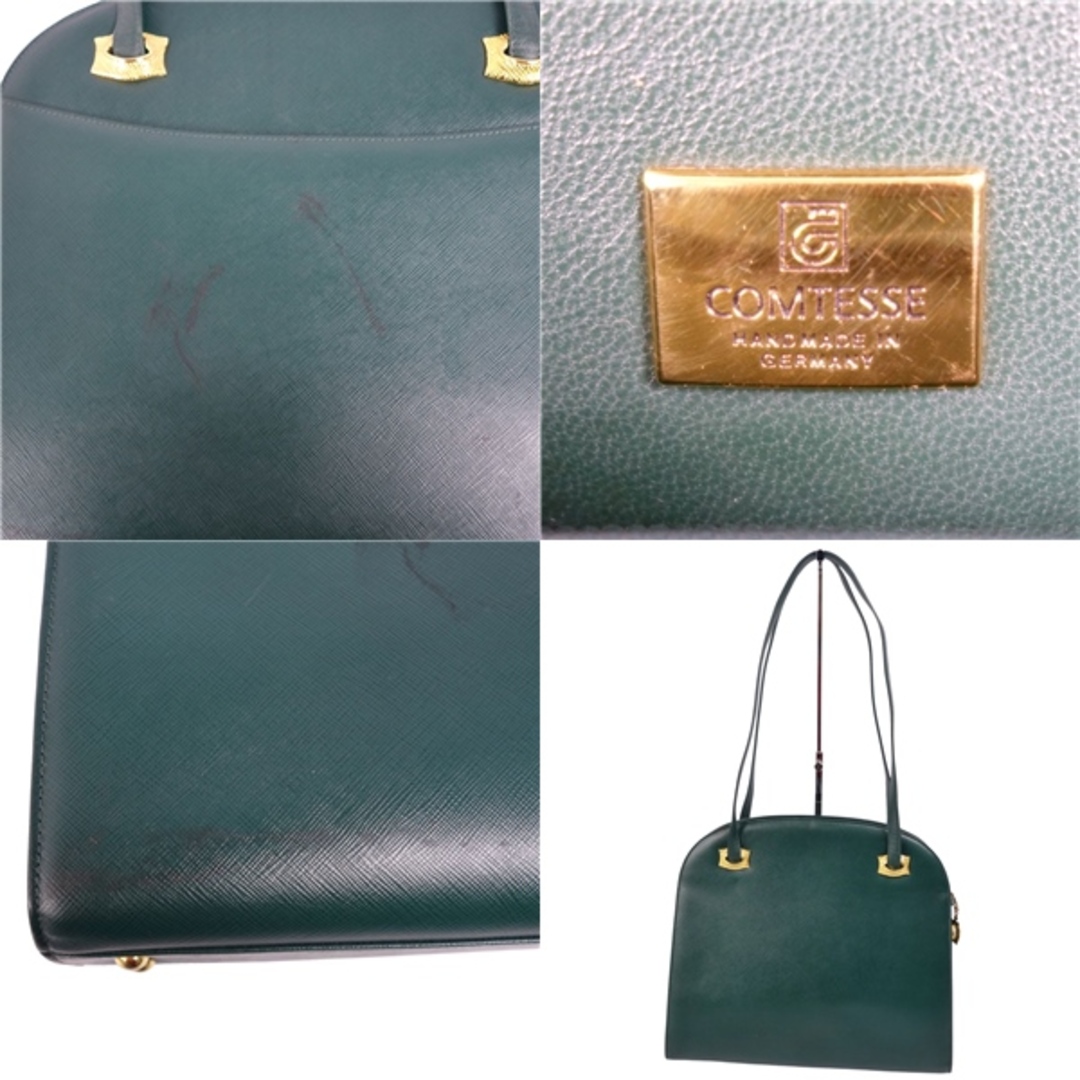 コンテス comtesse ハンドバッグ - レザー ダークグリーン コンテス comtesse ハンドバッグ - レザー ダークグリーン