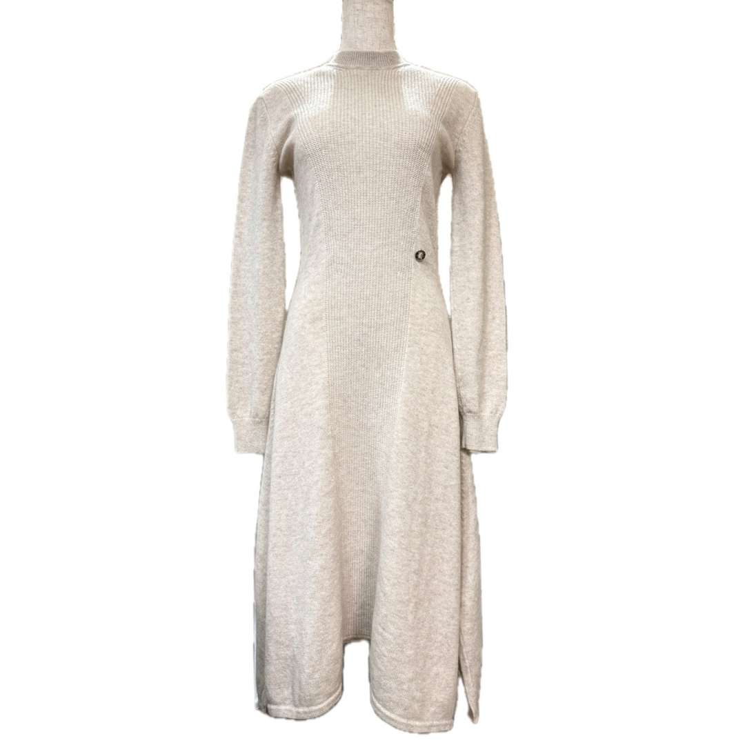 HERMES - HERMES Long-sleeve dress ロングスリーブドレス HERMES - HERMES Long-sleeve dress ロングスリーブドレス