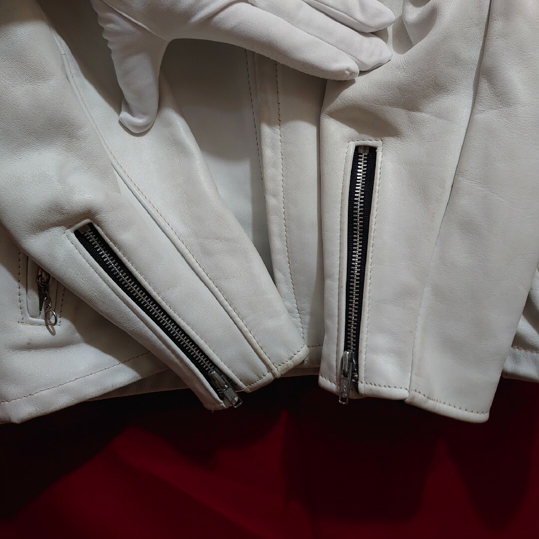 schott - ☆超希少美品☆Schott641 シングルライダース白 schott - ☆超希少美品☆Schott641 シングルライダース白