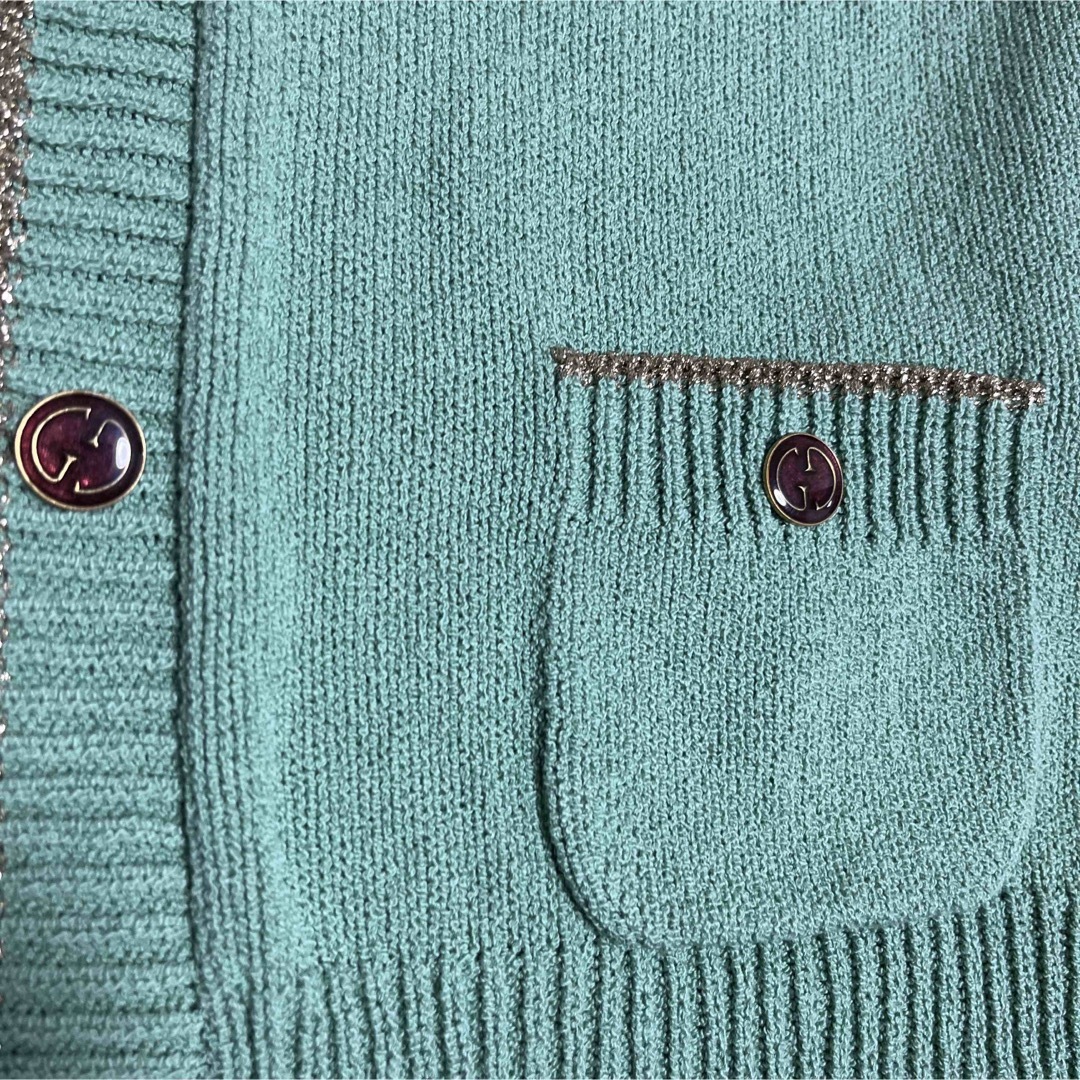 GUCCI - 美品 GUCCI グッチ カーディガン S グリーンの通販 by GUCCI - 美品 GUCCI グッチ カーディガン S グリーンの通販 by