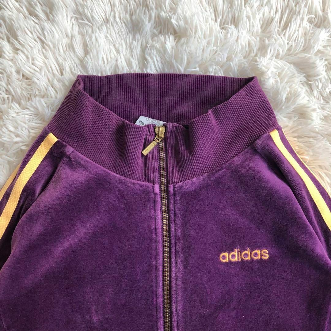 adidas - Adidasアディダスベロアトラックジャケット紫パープル adidas - Adidasアディダスベロアトラックジャケット紫パープル