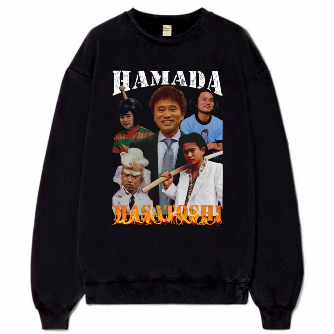 浜田雅功 スウェット rap vintage ブラック トレーナーの通販 by 浜田雅功 スウェット rap vintage ブラック トレーナーの通販 by