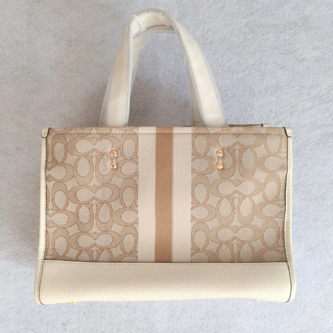 コーチ COACH トートバッグ ショルダーバック ベージュ ホワイト コーチ COACH トートバッグ ショルダーバック ベージュ ホワイト