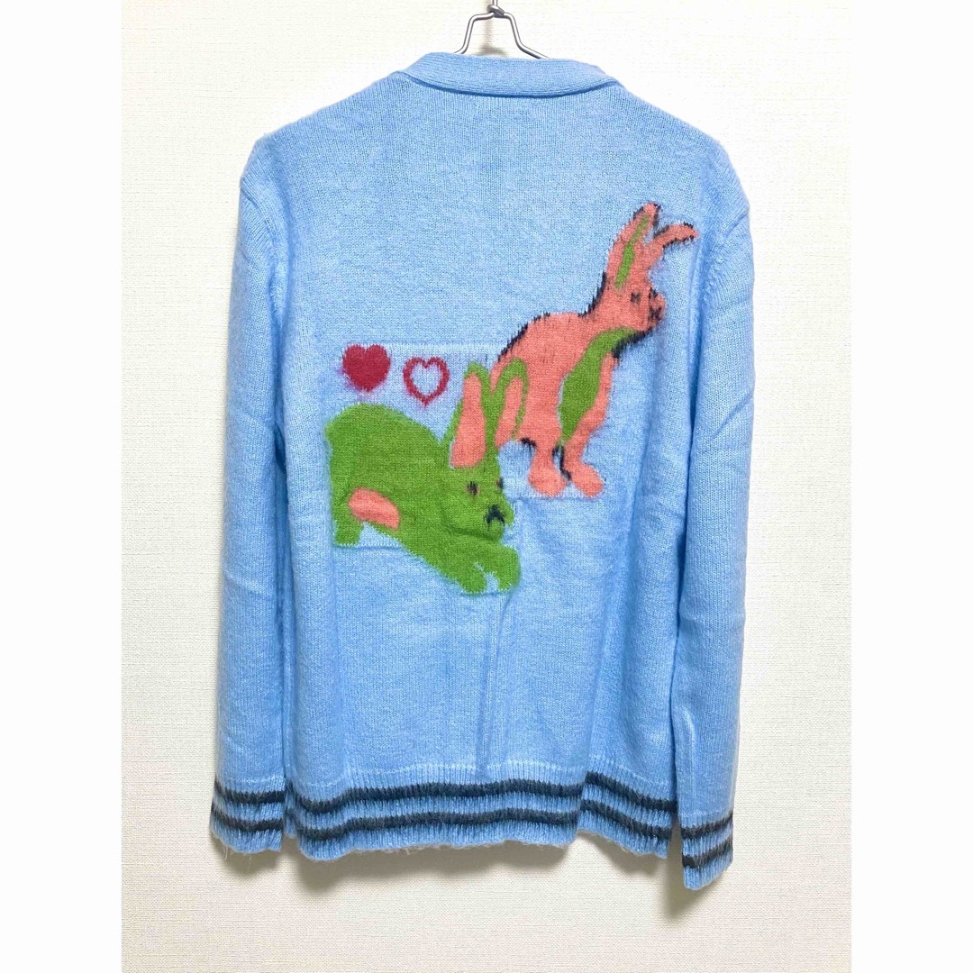 MARNI - MARNI マルニ ロゴ ストライプ カーディガン スーパー MARNI - MARNI マルニ ロゴ ストライプ カーディガン スーパー